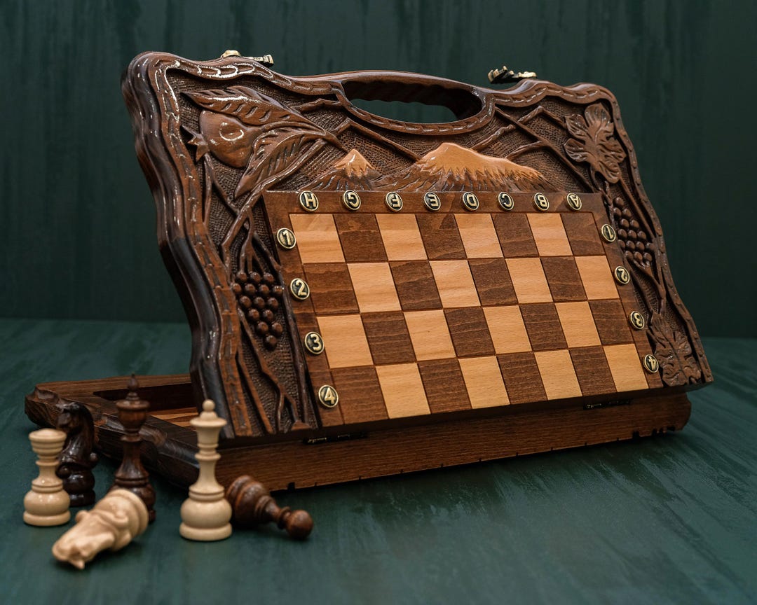 Luxury Wooden Chess Set, High Quality Chess Pieces, Personalized Gift ...