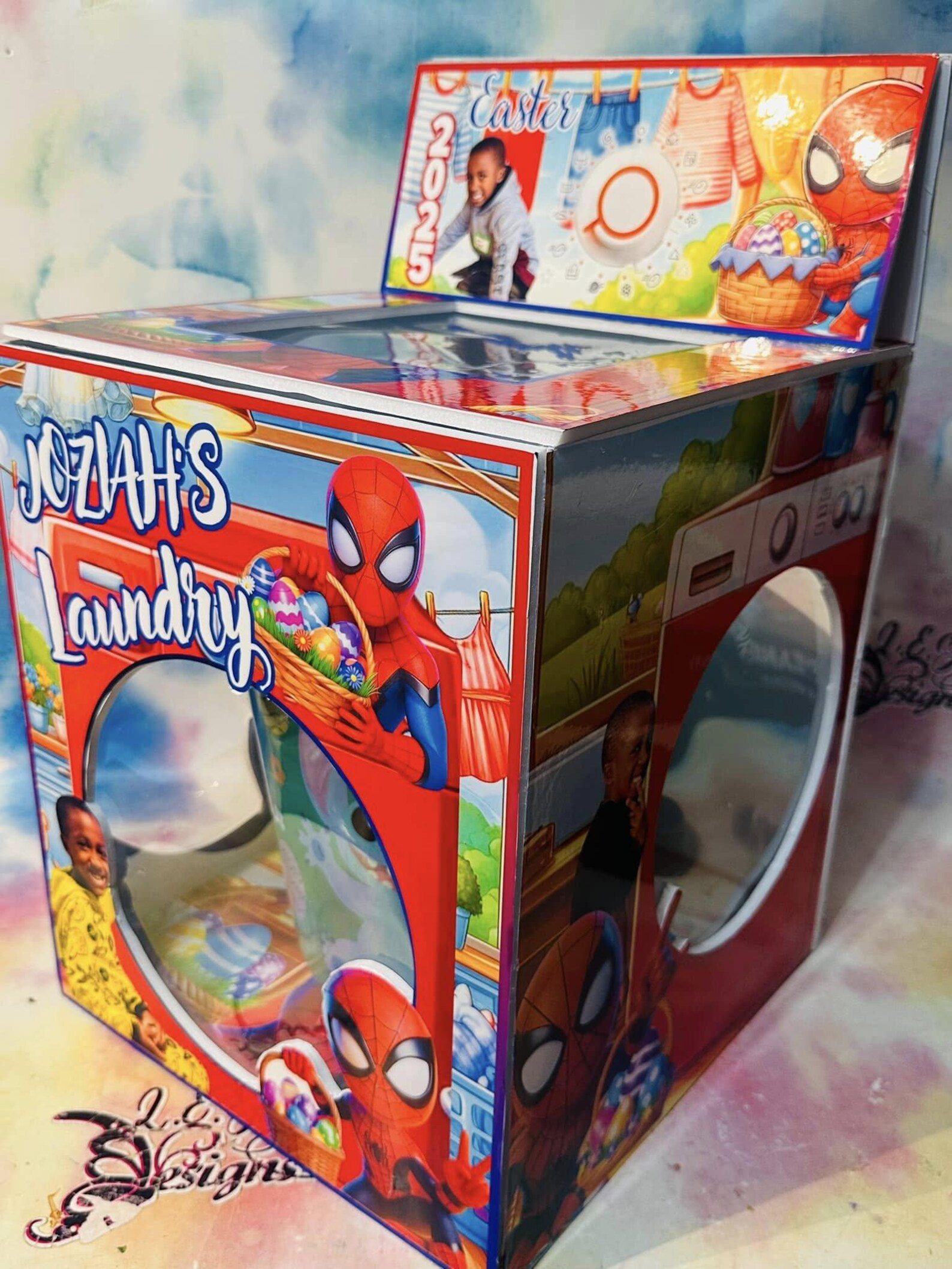 CANVA Spider Easter Washing Machine Template No Physical Product - Etsy