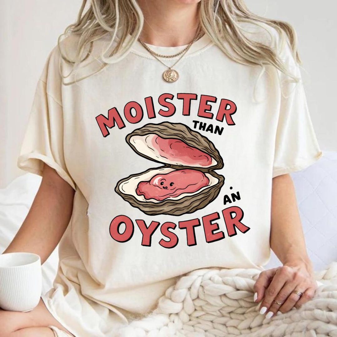 Moister Than an Oyster PNG | Funny Seafood Pun | Cute Cartoon Shellfish ...
