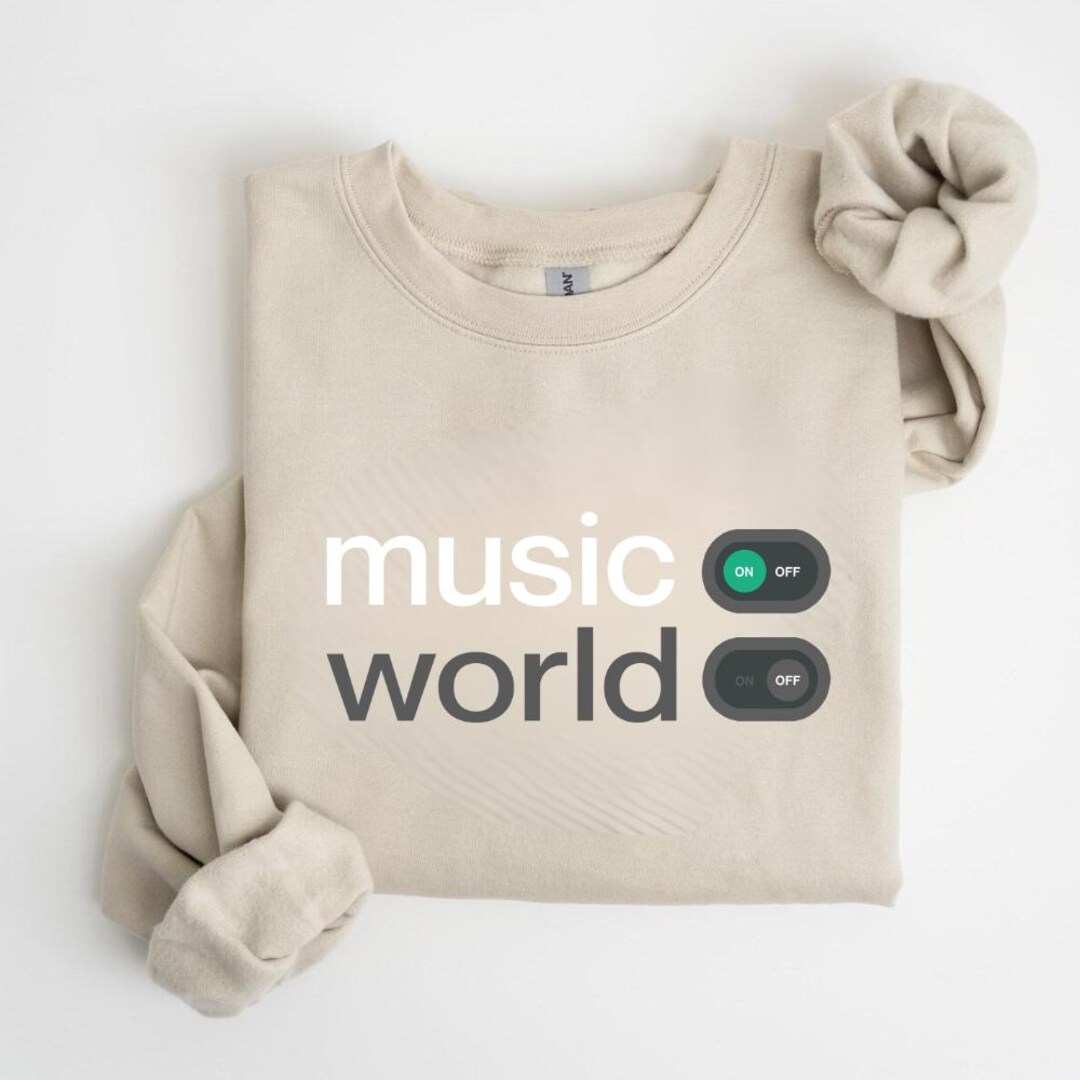 Music World PNG, Switch Button Music Lover Shirt Design, Modern ...