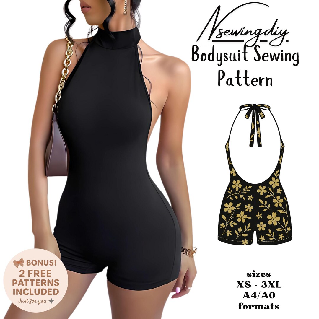 Bodysuit Sewing Pattern | Body Pattern | Tank Top Pattern | Sewing ...