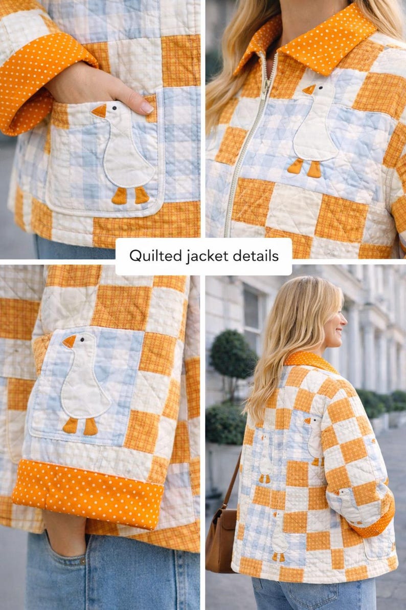 Quilted Jacket Sewing Pattern PDF, Beginner Friendly, XS-3XL - Etsy