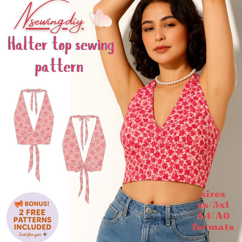 Tie Back Halter Top - Etsy