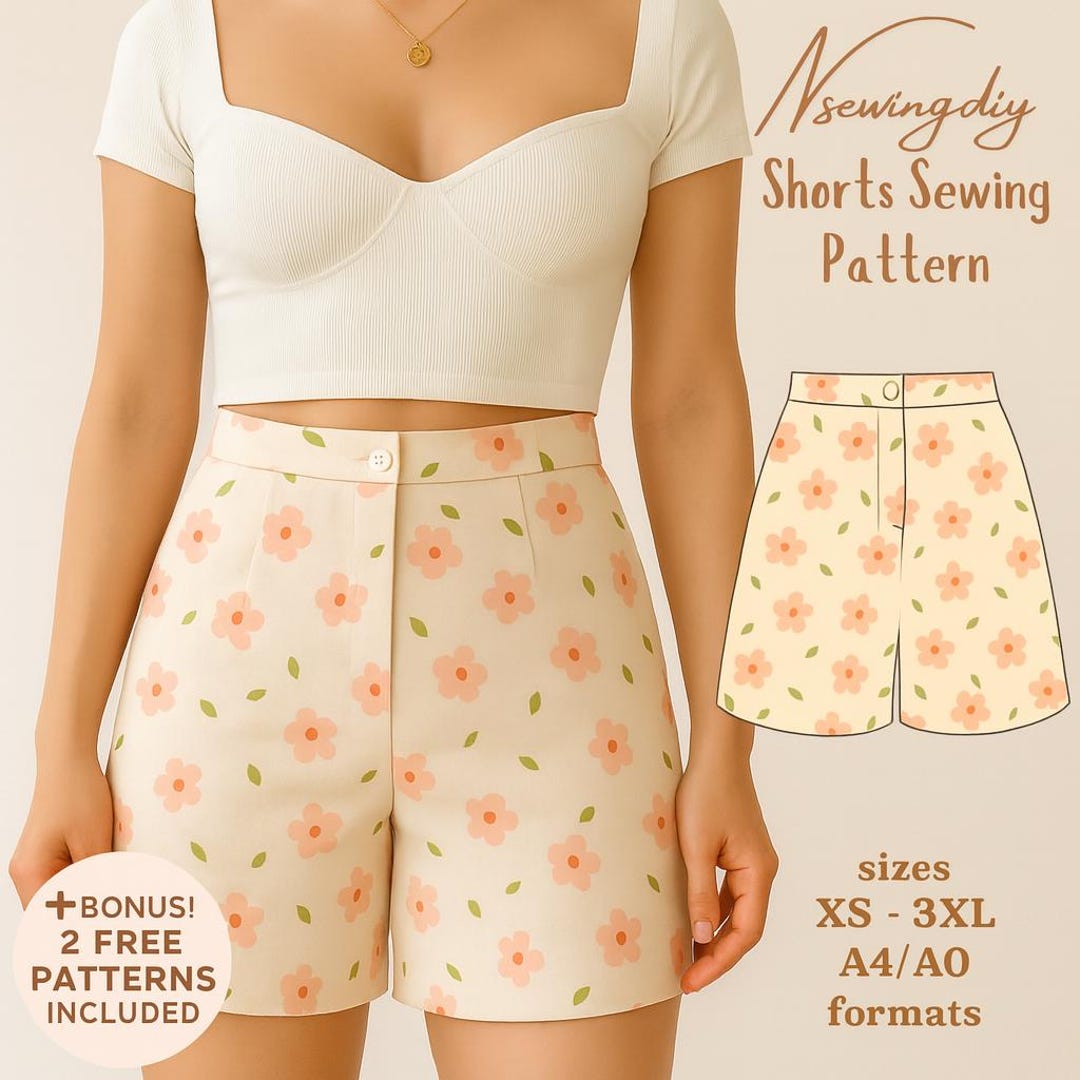 Shorts Sewing Pattern for Women | Women Shorts Pattern | Shorts Pattern ...