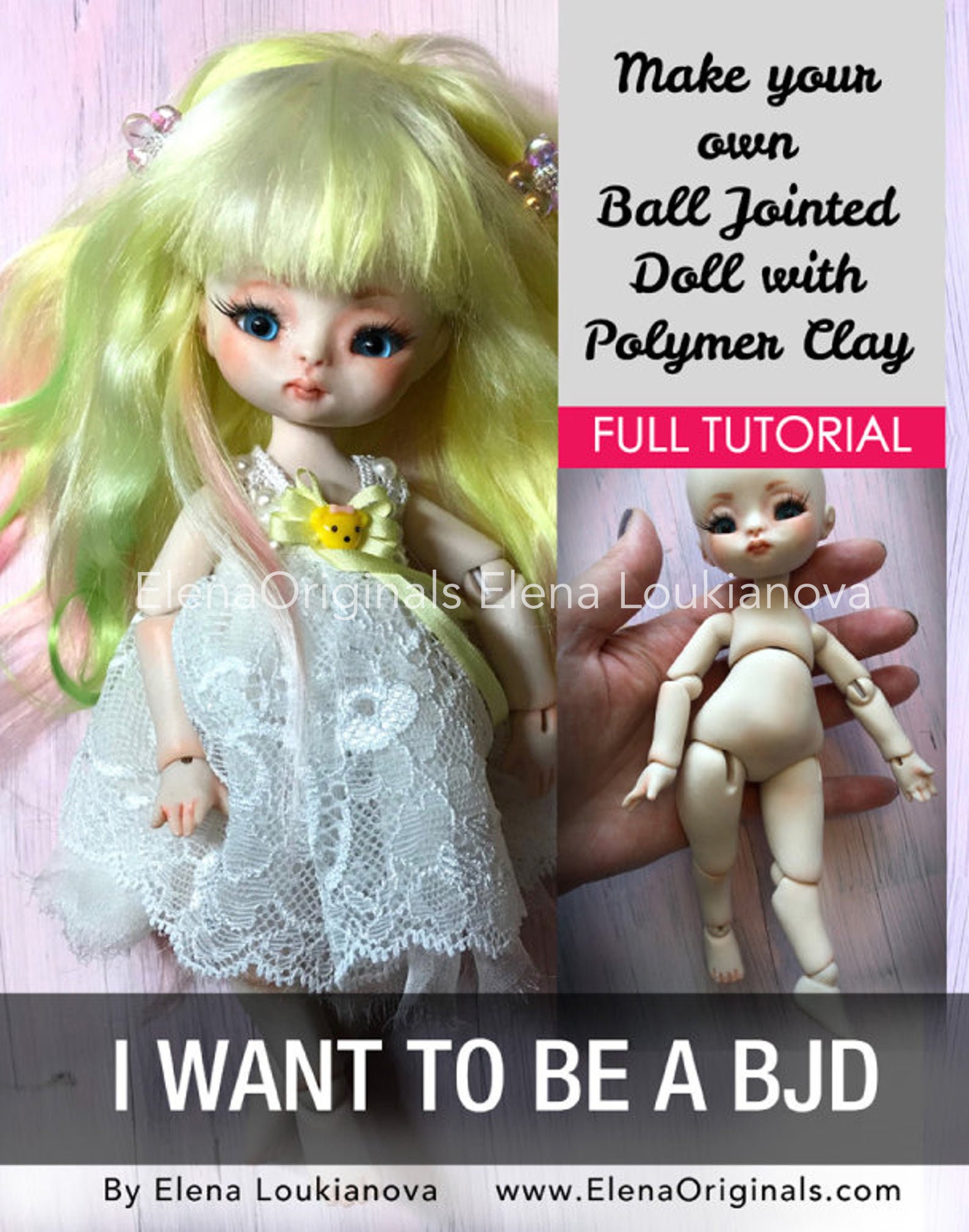 BJD Making Tutorial Ball Jointed Doll Class Full Tutorial Instant ...