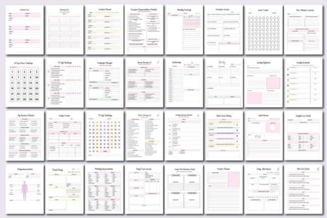Editable Canva Planner Templates: Daily, Weekly, Monthly (digital ...