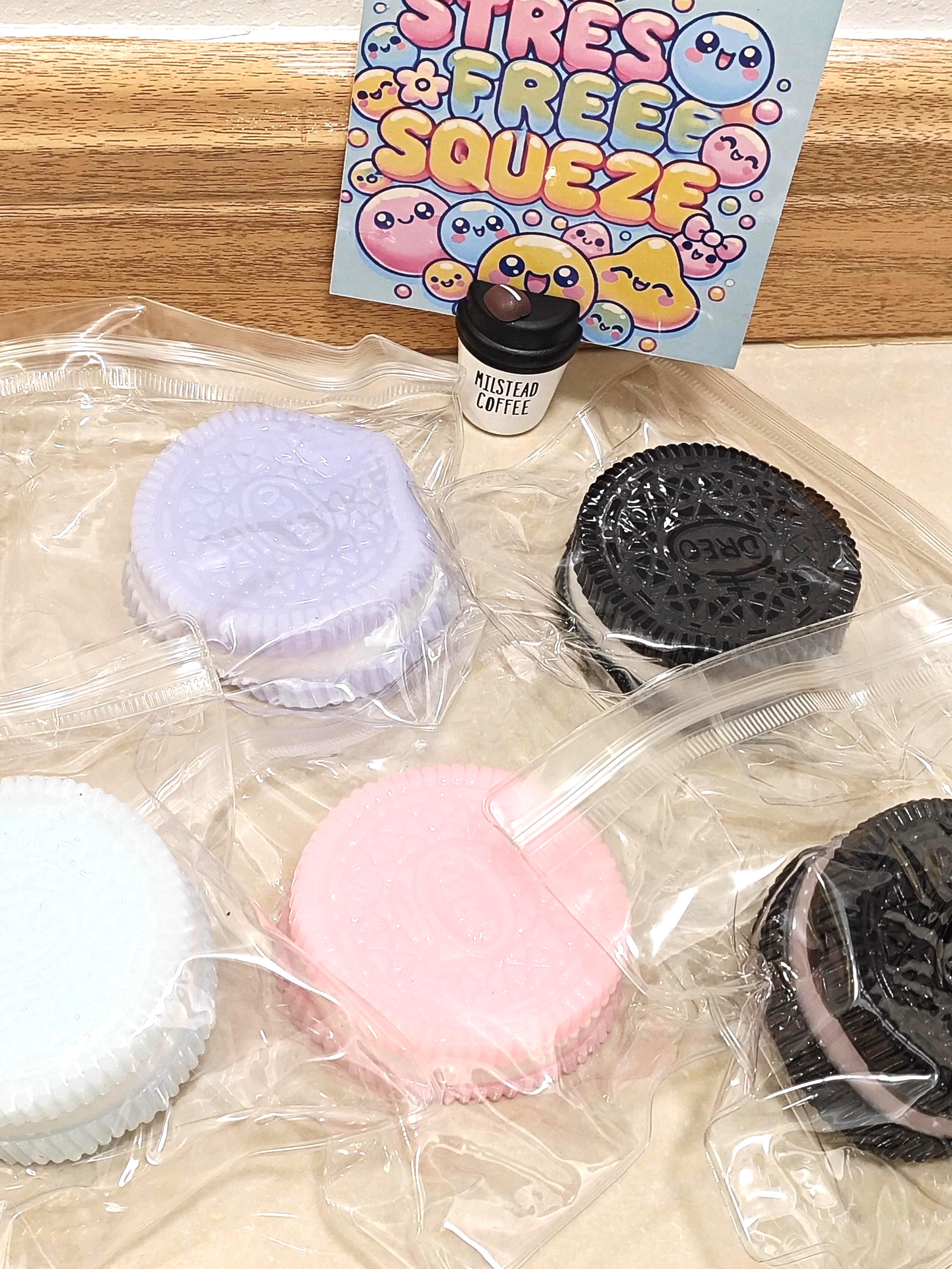 Oreo Taba Squishy Squeeze Toy Stress Ball Novel Fidget Toy Fun Gift for ...