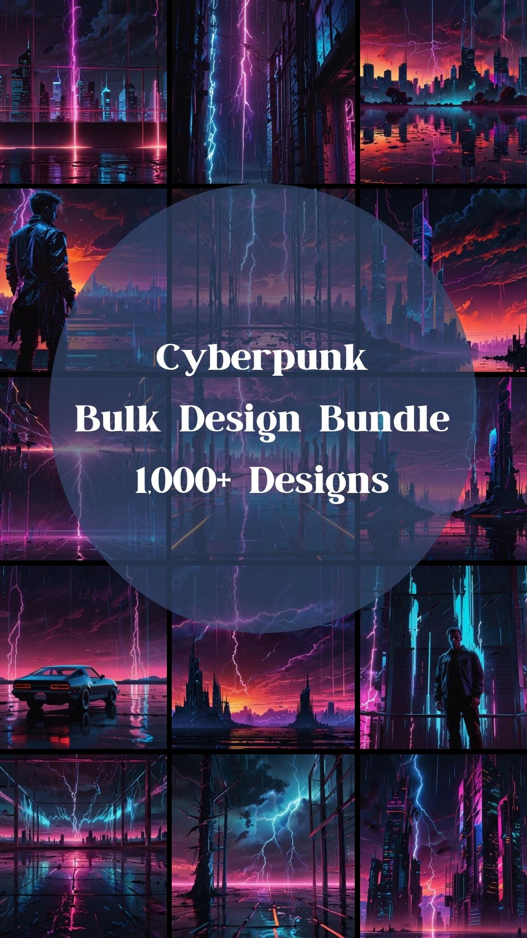 Cyberpunk Digital Design Pack With 1,000+ Designs - Etsy