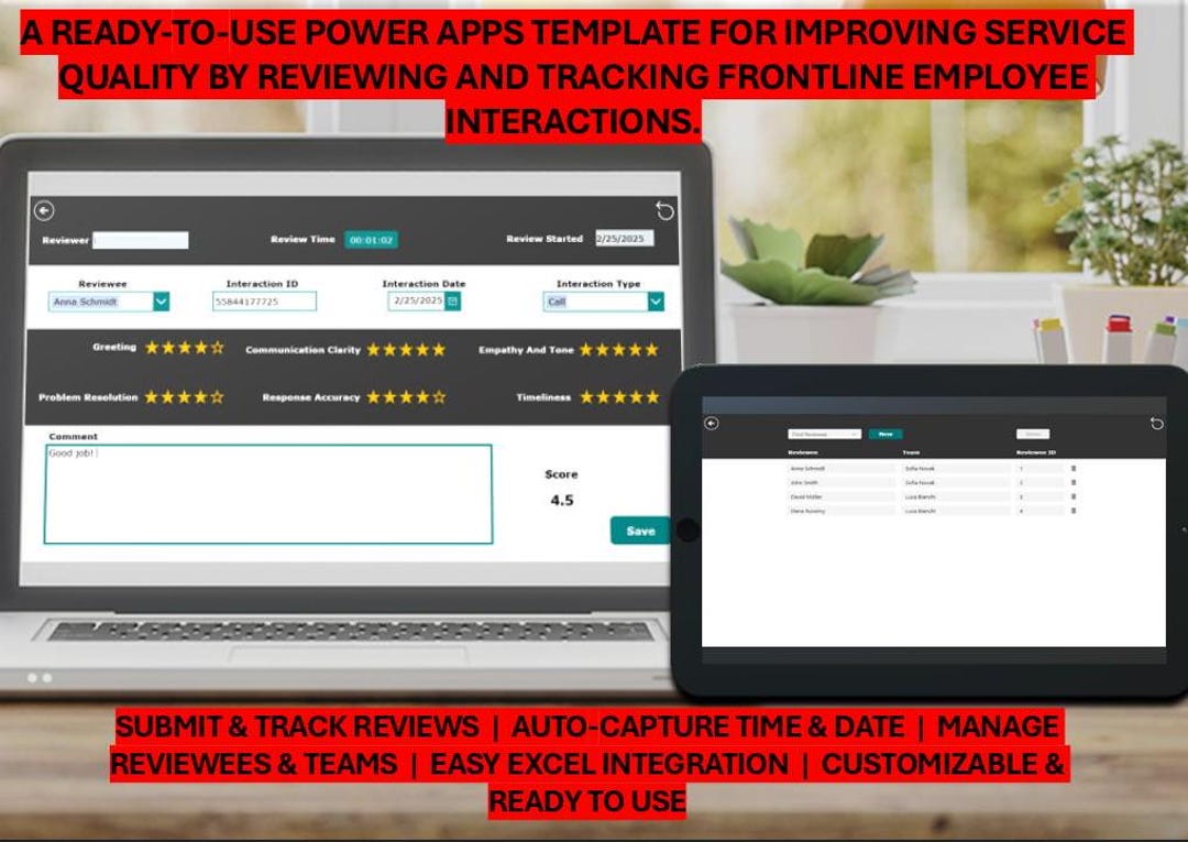 A Ready-to-use Power Apps Template for Improving Service Quality by ...