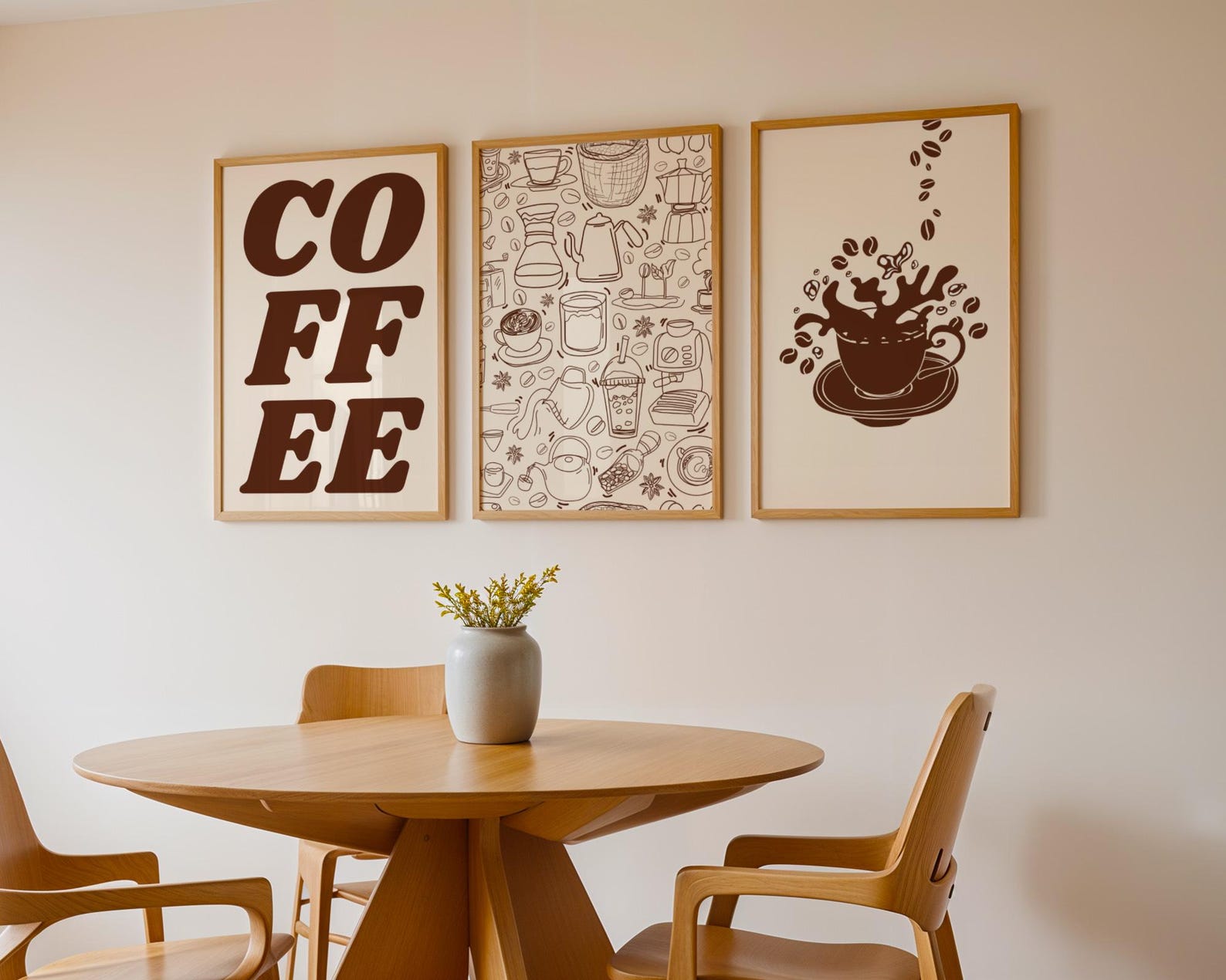 Set of 3 Coffee Wall Print | Printable Coffee Poster | Coffee Lover ...