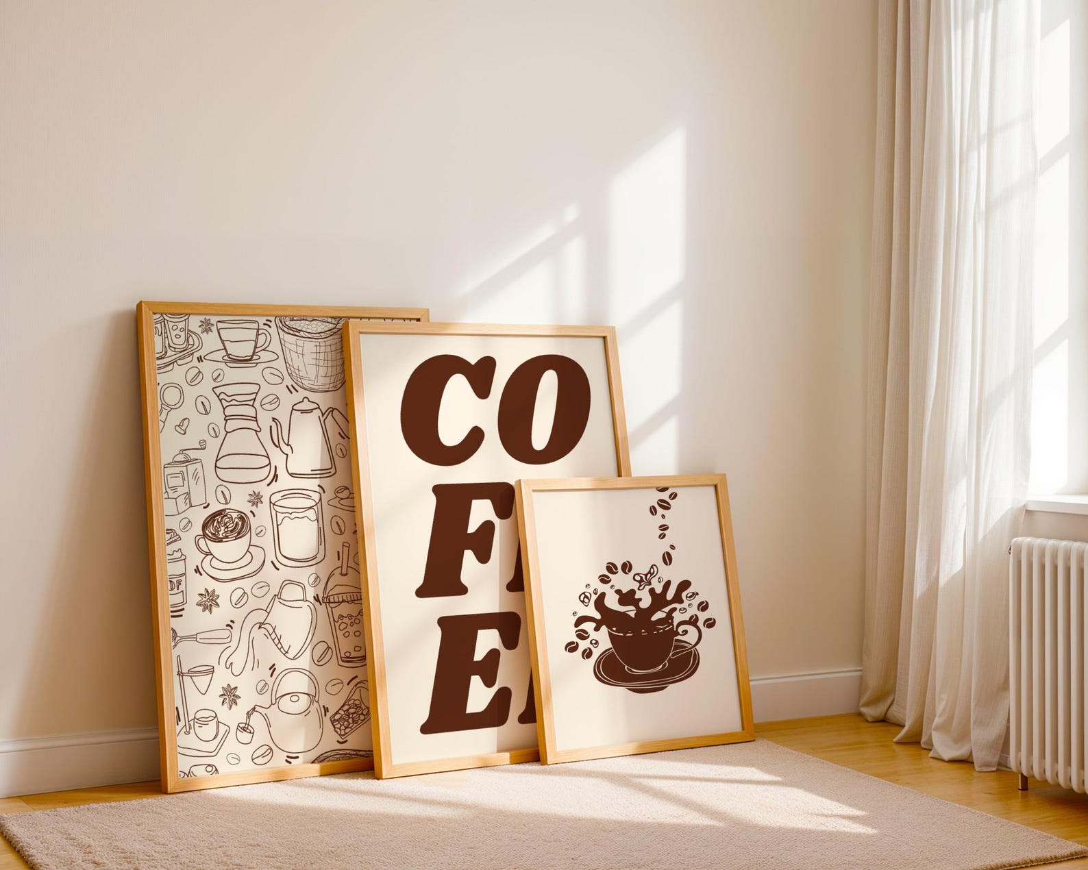 Set of 3 Coffee Wall Print | Printable Coffee Poster | Coffee Lover ...