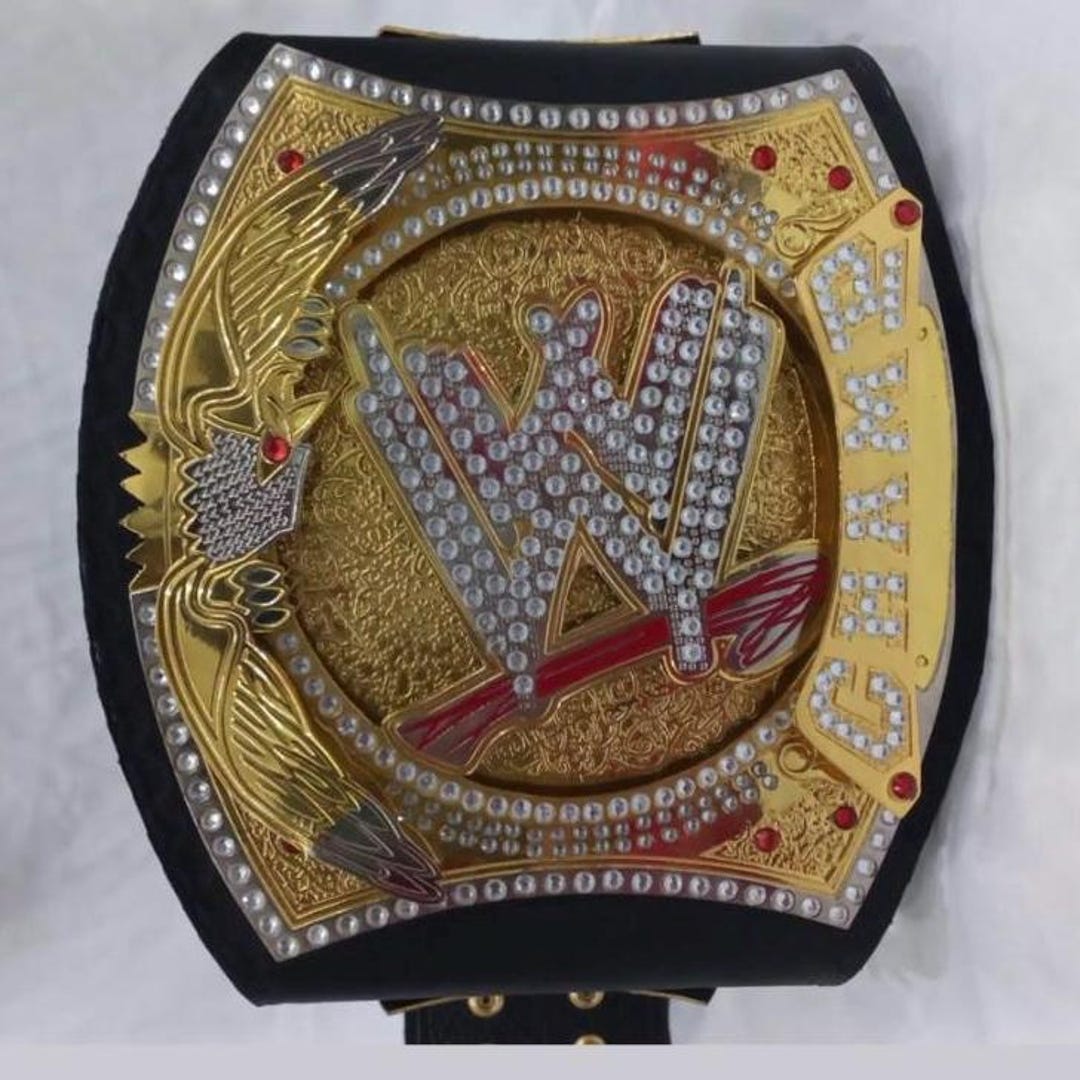 New WWE Spinner Championship Belt Replica Title 2mm Plate Thickness ...
