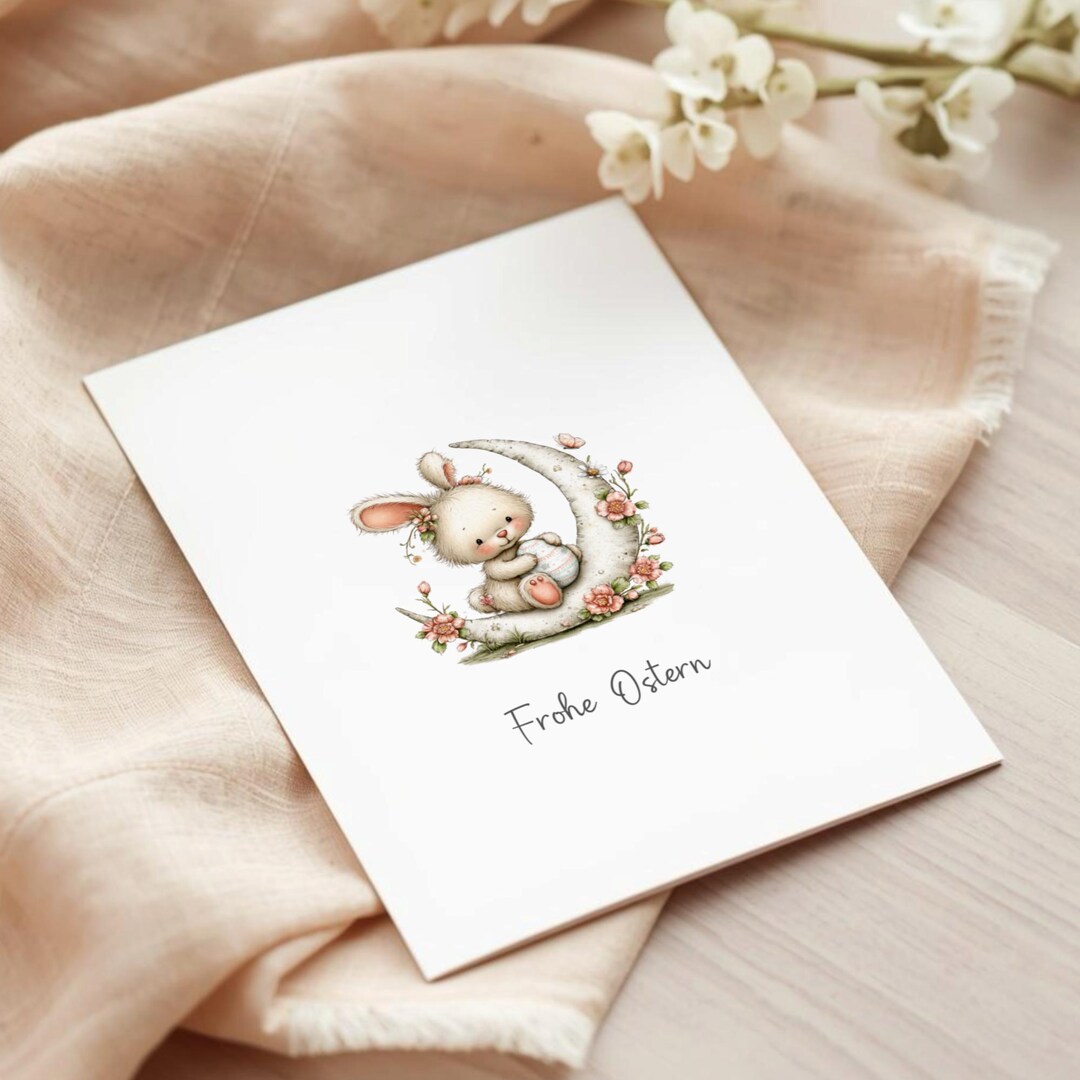 Osterkarte | Auf Wunsch Personalisiert Mit Name | Grußkarte Zu Ostern ...