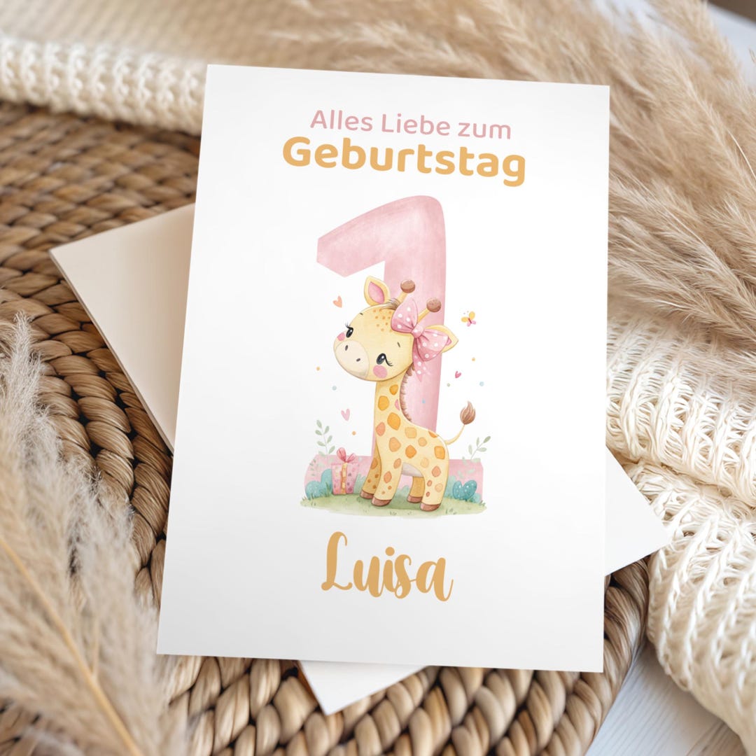 Geburtstagskarte 1 Geburtstag