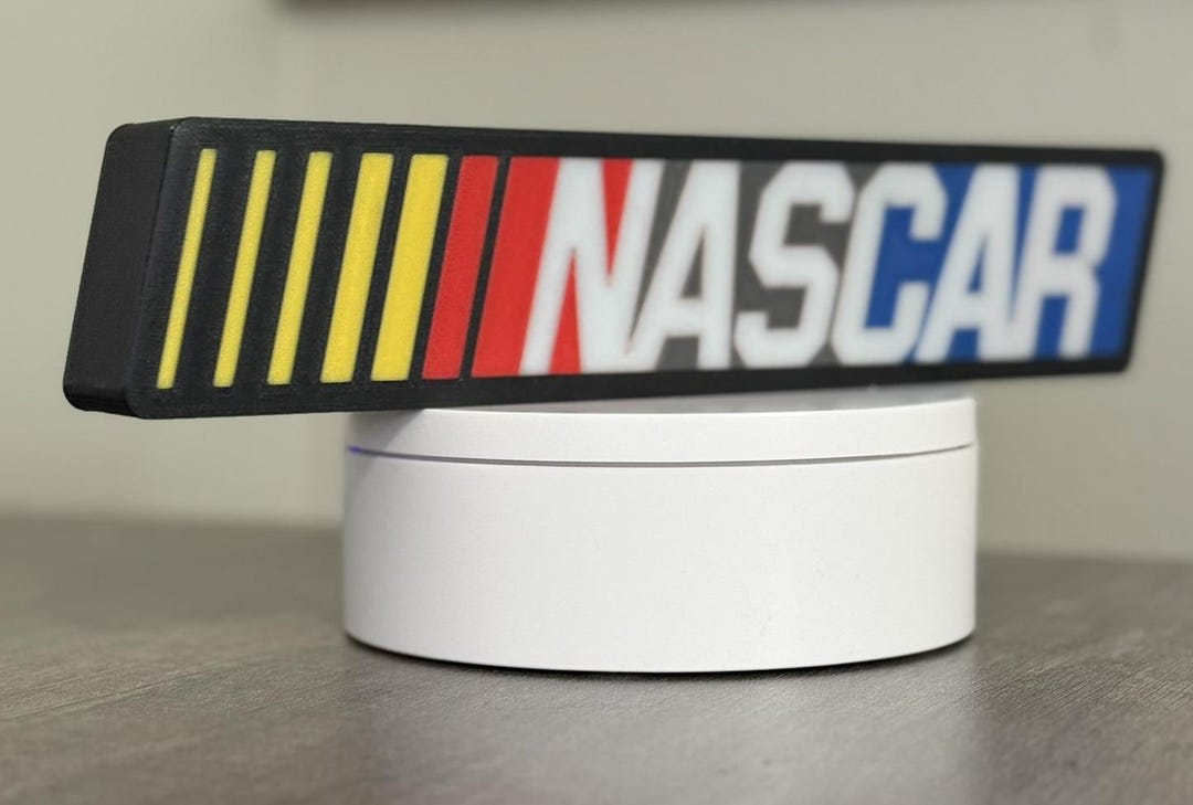 NASCAR LED Light Box: Racing Memorabilia Desk Decor - Etsy