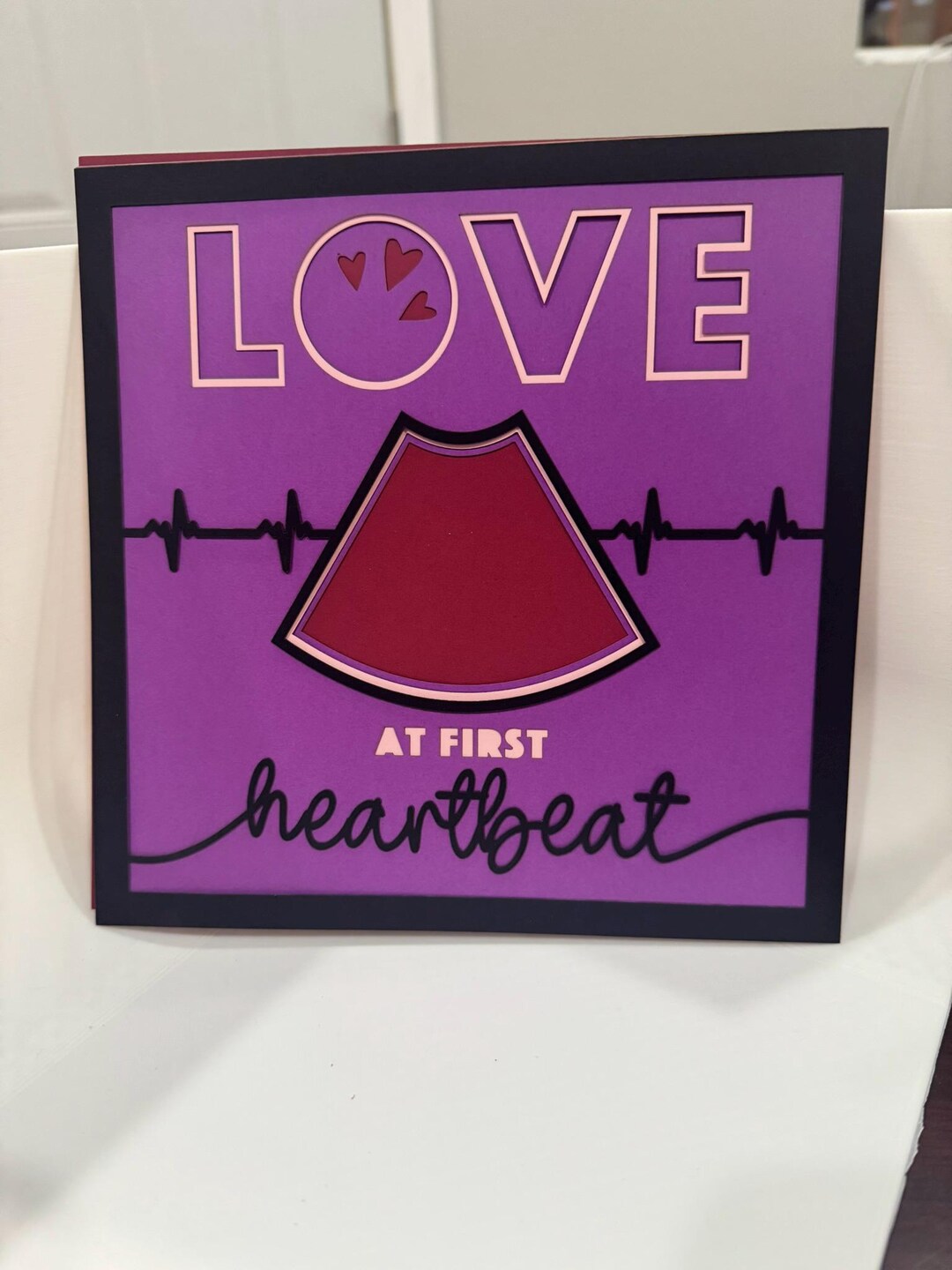 Love at First Heartbeat Picture Frame - Etsy