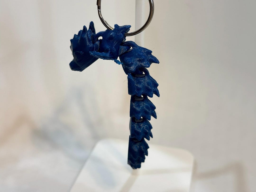 Articulated Dragon Key Chain - Etsy