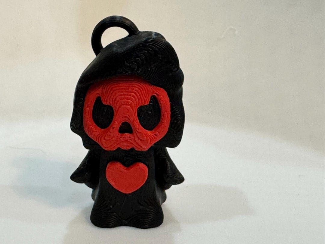 Grim Reaper Keychain - Etsy