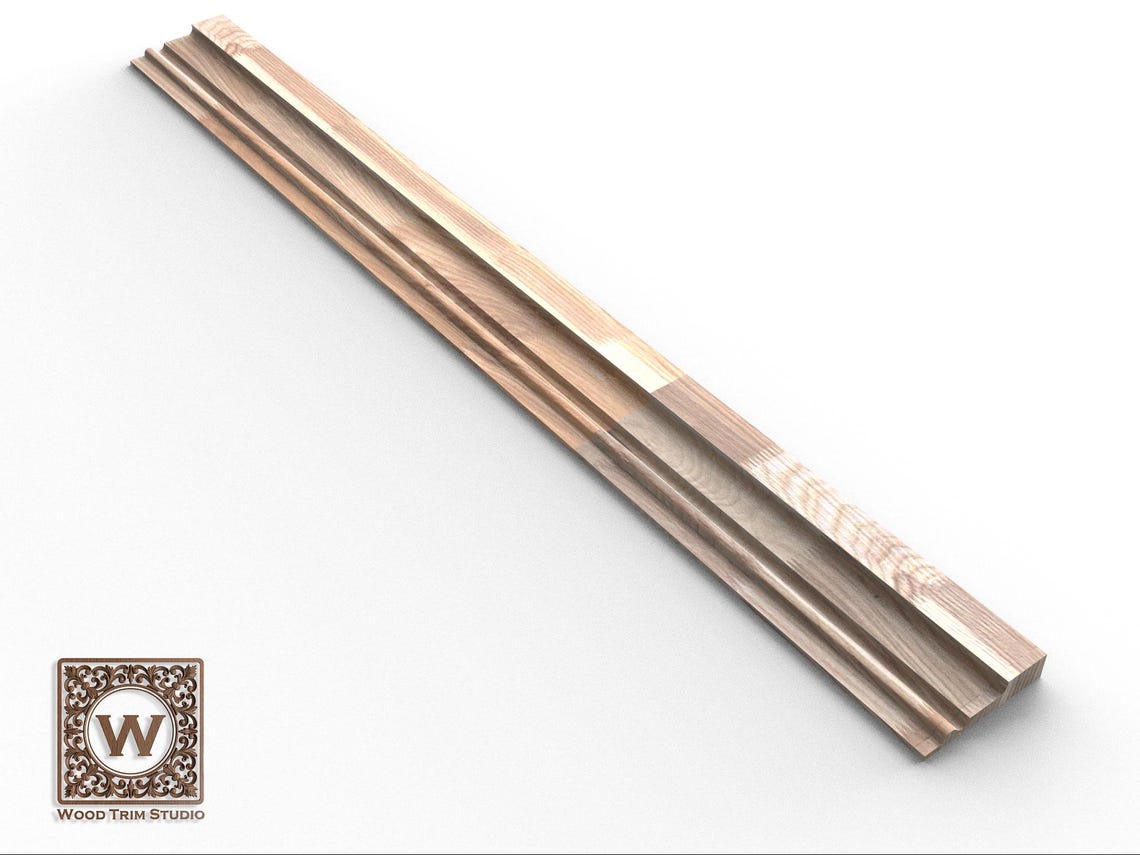 Minimalist Carved Wood Trim – Elegant Decorative Molding - Etsy