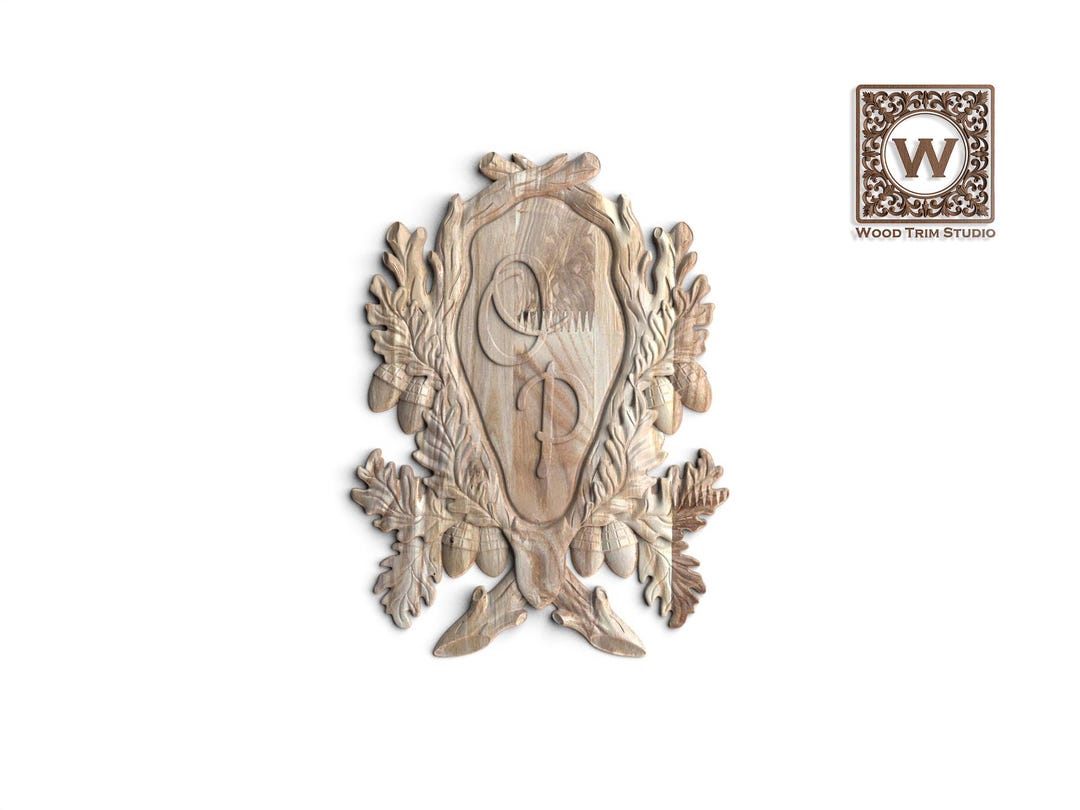 Personalized Acorn Monogram Plaque - Etsy