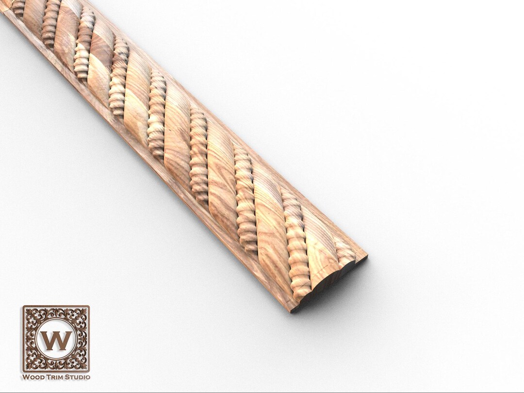 Twisted Rope Decorative Wood Border | Classic Architectural Molding ...