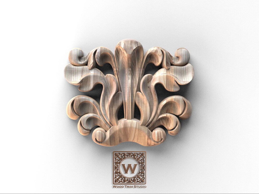 Symmetrical Scroll Leaf Applique for Trim Accents - Etsy