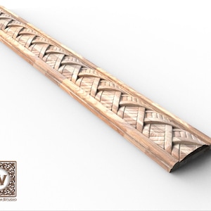 Carved Wooden Molding – Elegant Woven Pattern Trim - Etsy