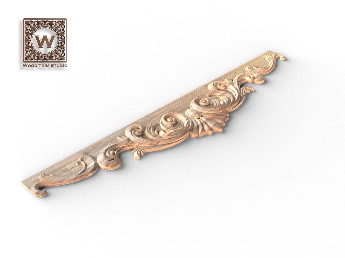 Decorative Crown Molding – Shell & Scroll Carved Wood Applique - Etsy