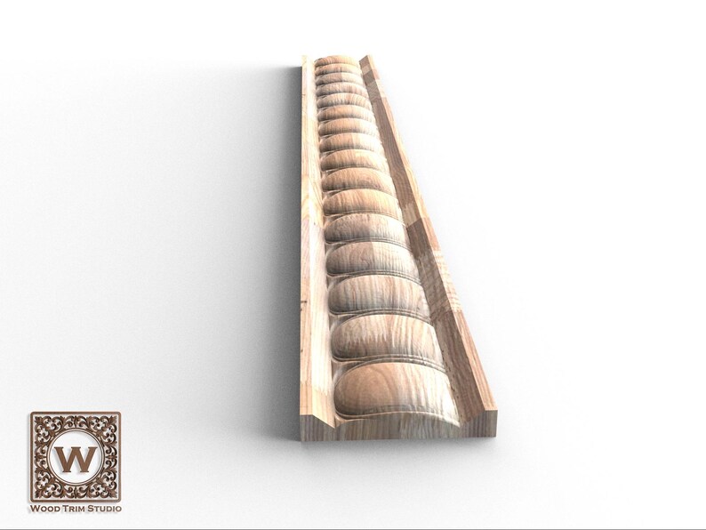 Wood Border With Egg-and-dart Pattern | Classic Interior Applique - Etsy