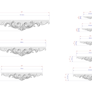 Decorative Crown Molding – Shell & Scroll Carved Wood Applique - Etsy