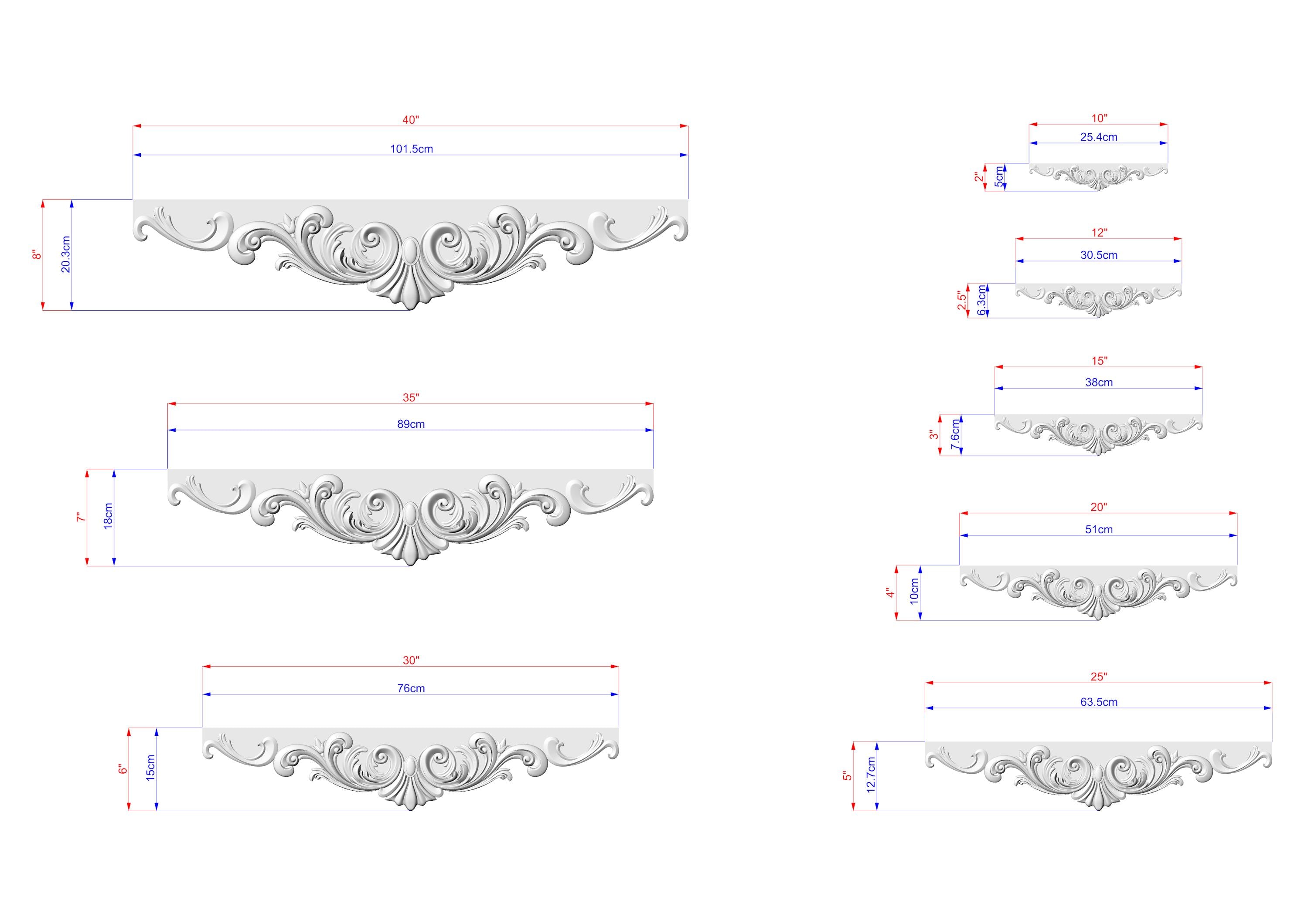 Decorative Crown Molding – Shell & Scroll Carved Wood Applique - Etsy