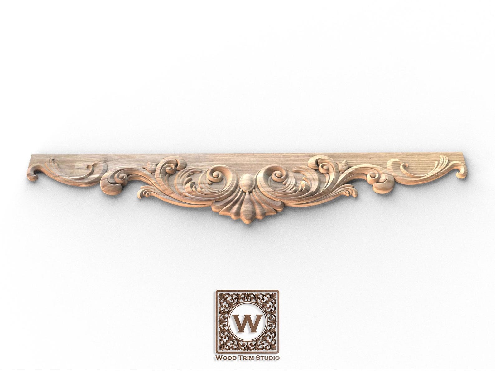 Decorative Crown Molding – Shell & Scroll Carved Wood Applique - Etsy