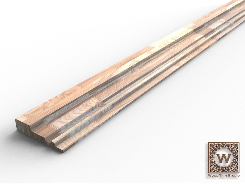 Minimalist Carved Wood Trim – Elegant Decorative Molding - Etsy