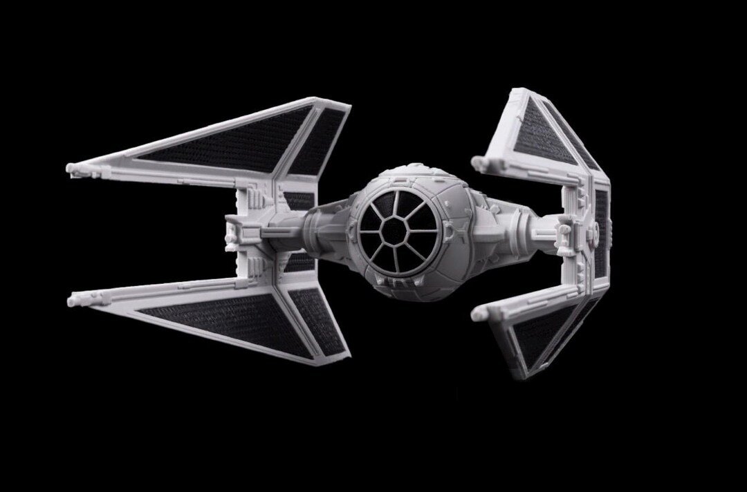 Tie Interceptor Ship ( Ship and Stand ) + Mystery Gift. Scaled 140% - Etsy