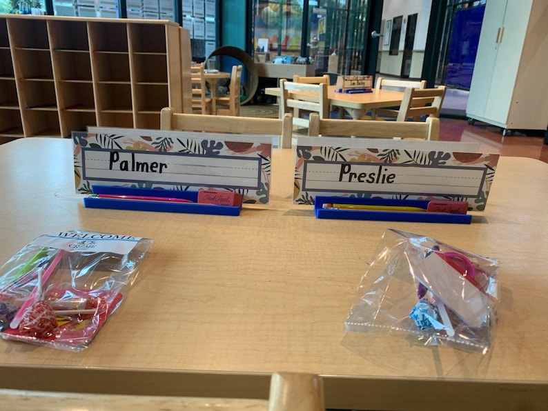 Classroom Desk Name Plate Holder: Pencil Storage, Eco-friendly - Etsy