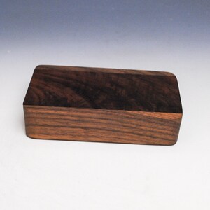 Slide Top Small Wood Box of Walnut With Figured Walnut USA Made by ...