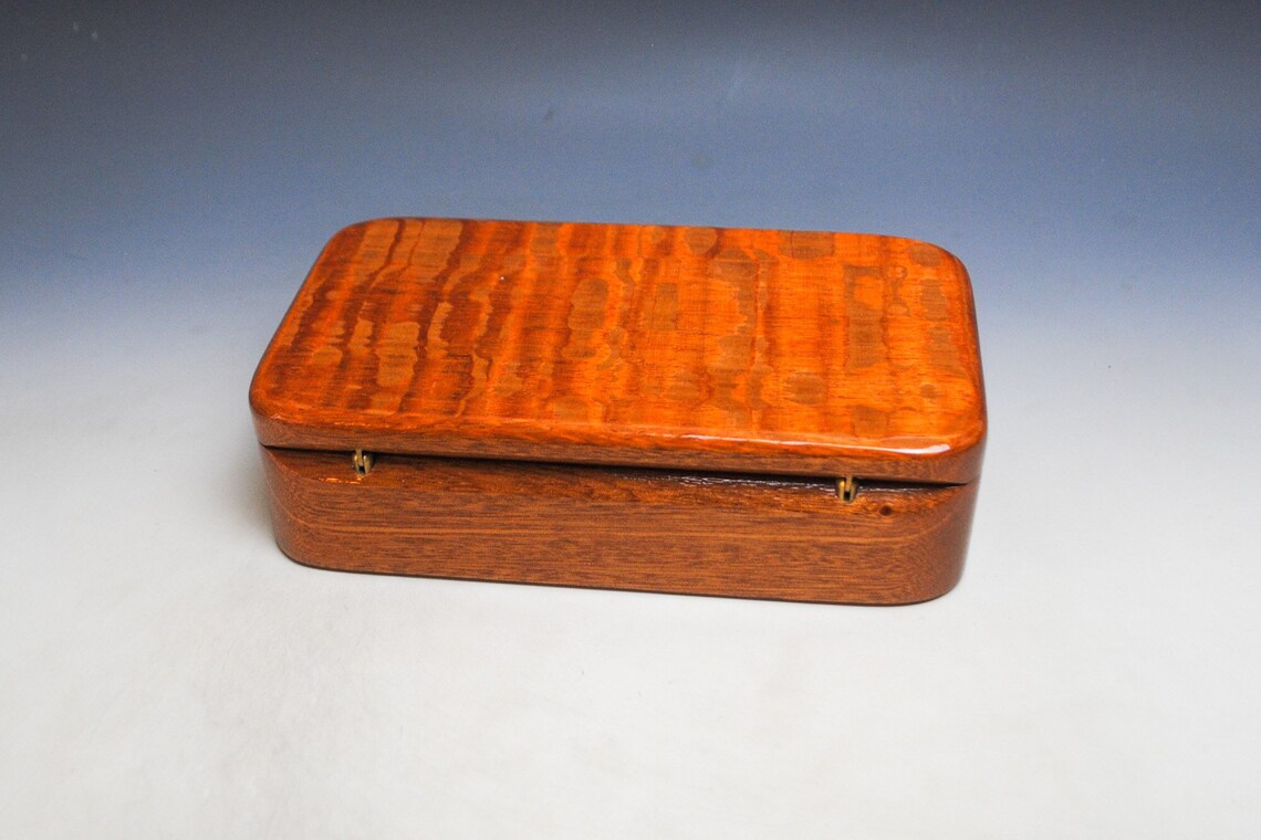 Handmade Wooden Box of Lacewood on Mahogany by Burlwoodbox - Etsy