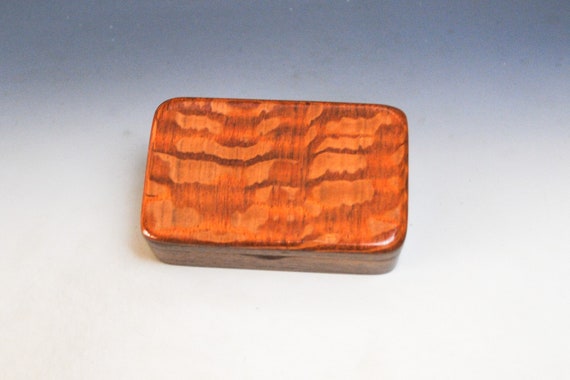 Very Small Wooden Box With Lid of Walnut & Lacewood Handmade - Etsy