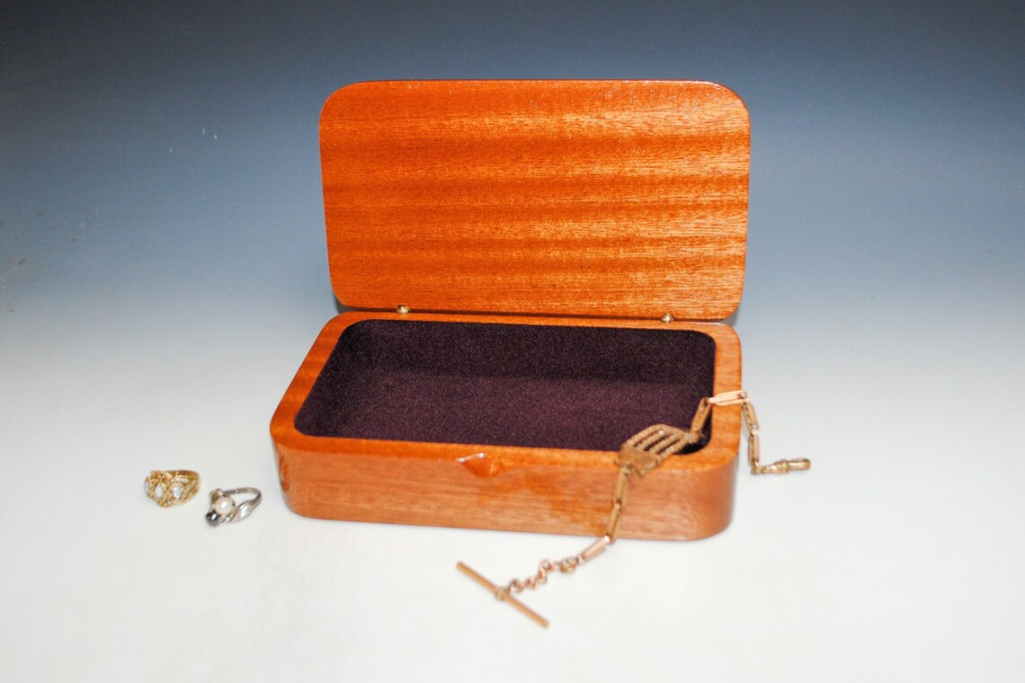 Handmade Wooden Box of Lacewood on Mahogany by Burlwoodbox - Etsy