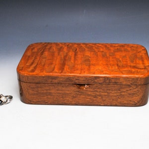 Handmade Wooden Box of Lacewood on Mahogany by Burlwoodbox - Etsy