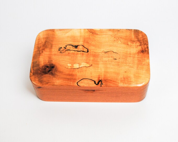 Classic Wooden Box With Lid Made From Solid Walnut, Multi Purpose Wood ...