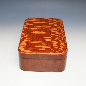 Handmade Wooden Box of Lacewood on Mahogany by Burlwoodbox - Etsy