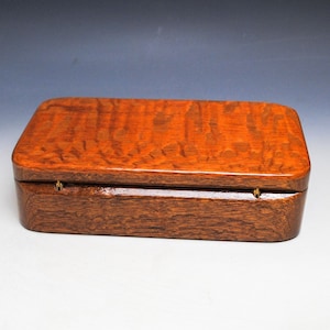 Handmade Wooden Box of Lacewood on Mahogany by Burlwoodbox - Etsy