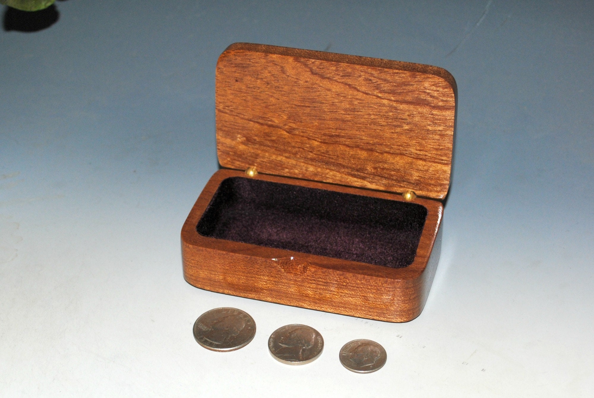 Very Small Wooden Box of Mahogany With Zebrawood by | Etsy