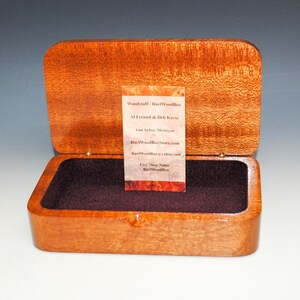 Handmade Wooden Box of Lacewood on Mahogany by Burlwoodbox - Etsy