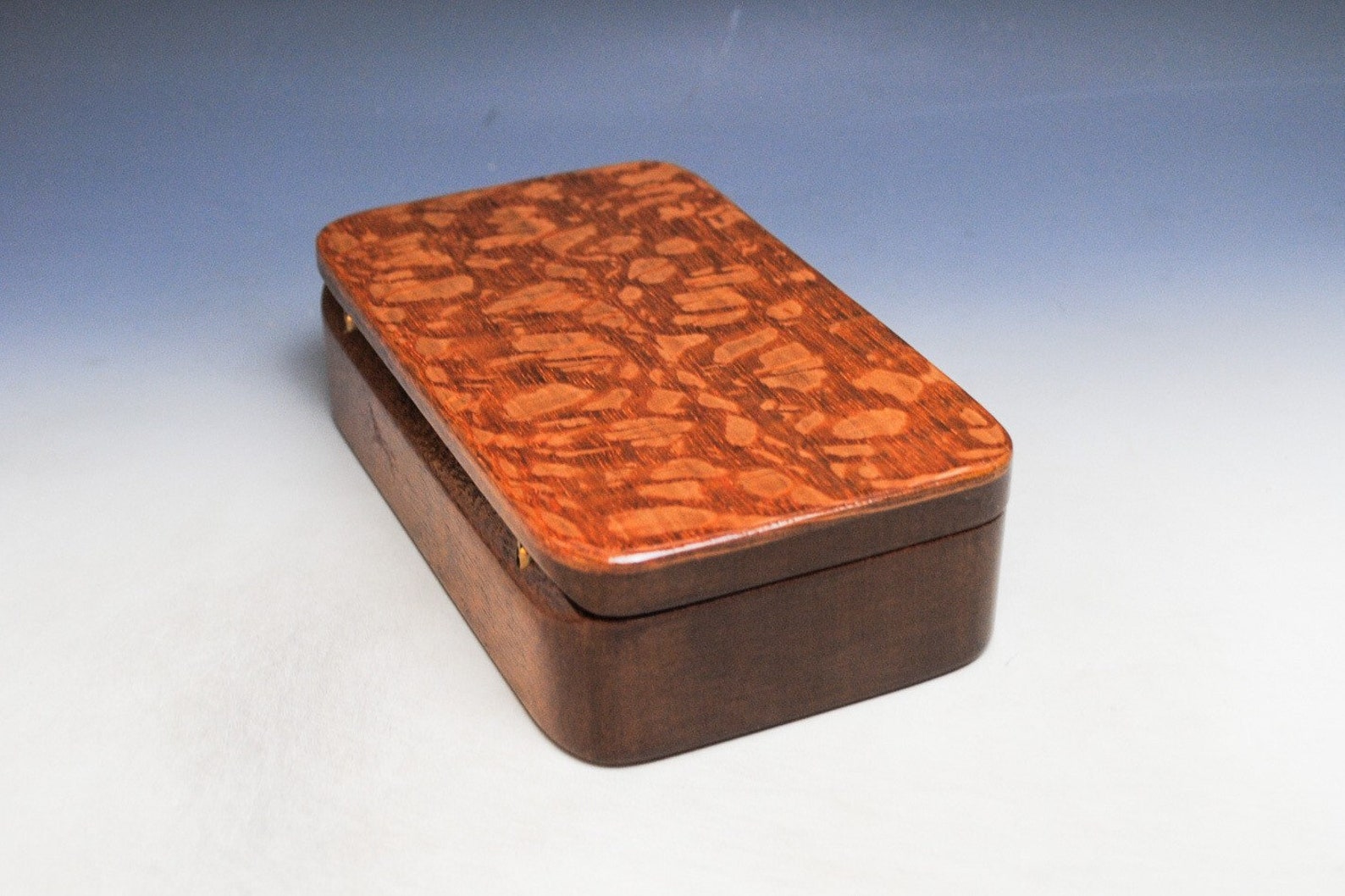Handmade Wooden Box of Lacewood on Mahogany by Burlwoodbox - Etsy