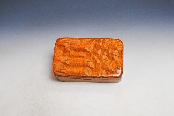 Very Small Wooden Box of Mahogany & Lacewood Handmade in - Etsy