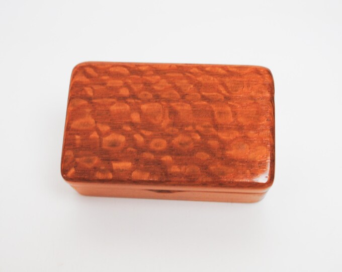 Tiny Wooden Box of Cherry & Lacewood Handmade by Burlwoodbox - Etsy
