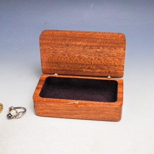 Very Small Wooden Box of Mahogany With Zebrawood by - Etsy