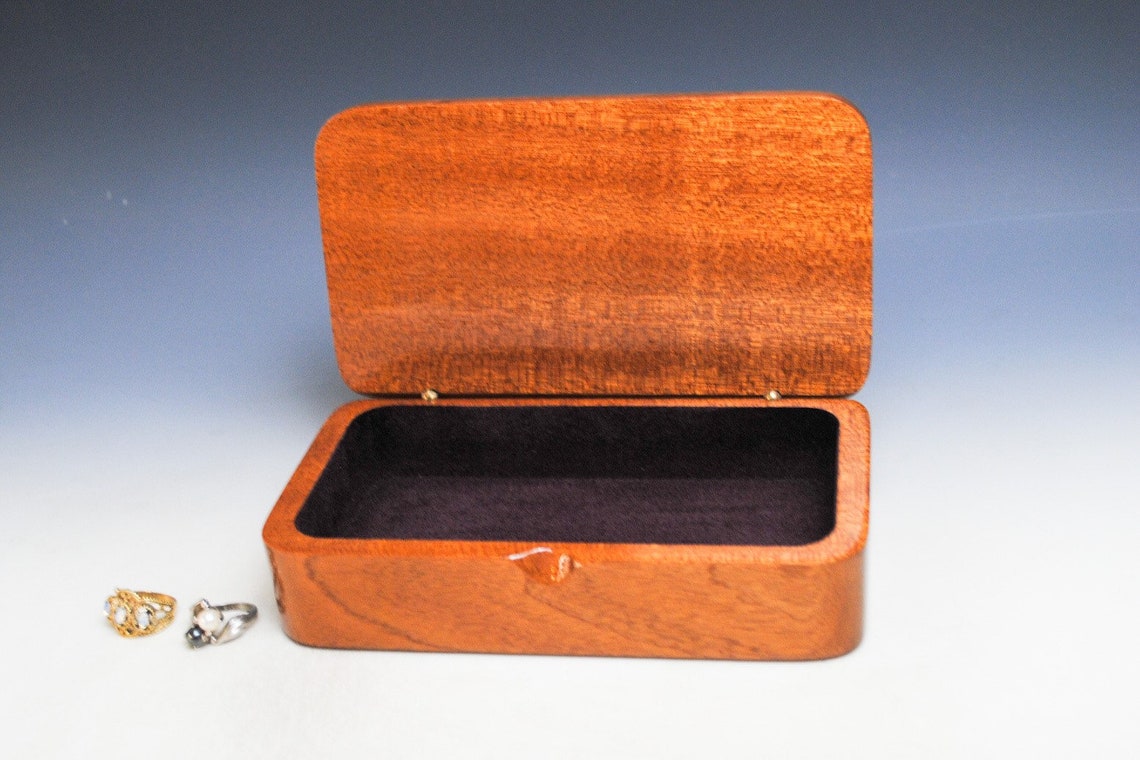 Handmade Wooden Box of Lacewood on Mahogany by Burlwoodbox - Etsy